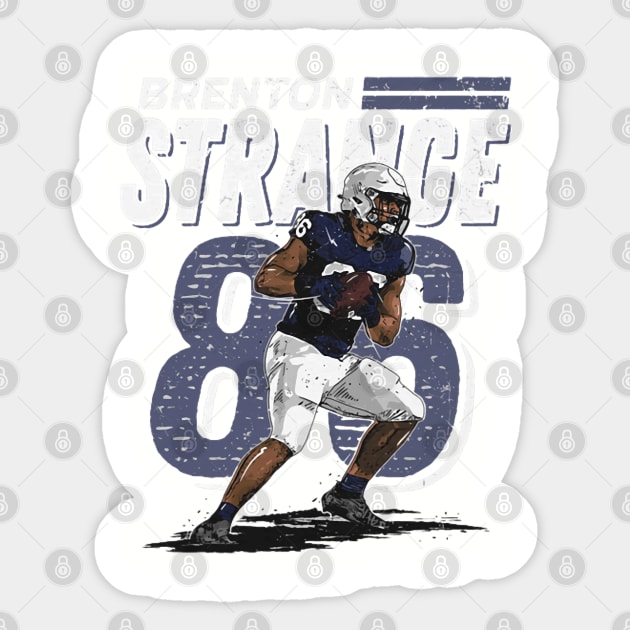 Brenton Strange College Dash - Brenton Strange - Sticker | TeePublic